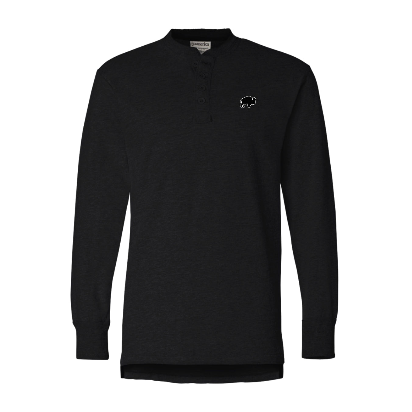 Mens Vintage Brushed Henley – Buffalove Apparel