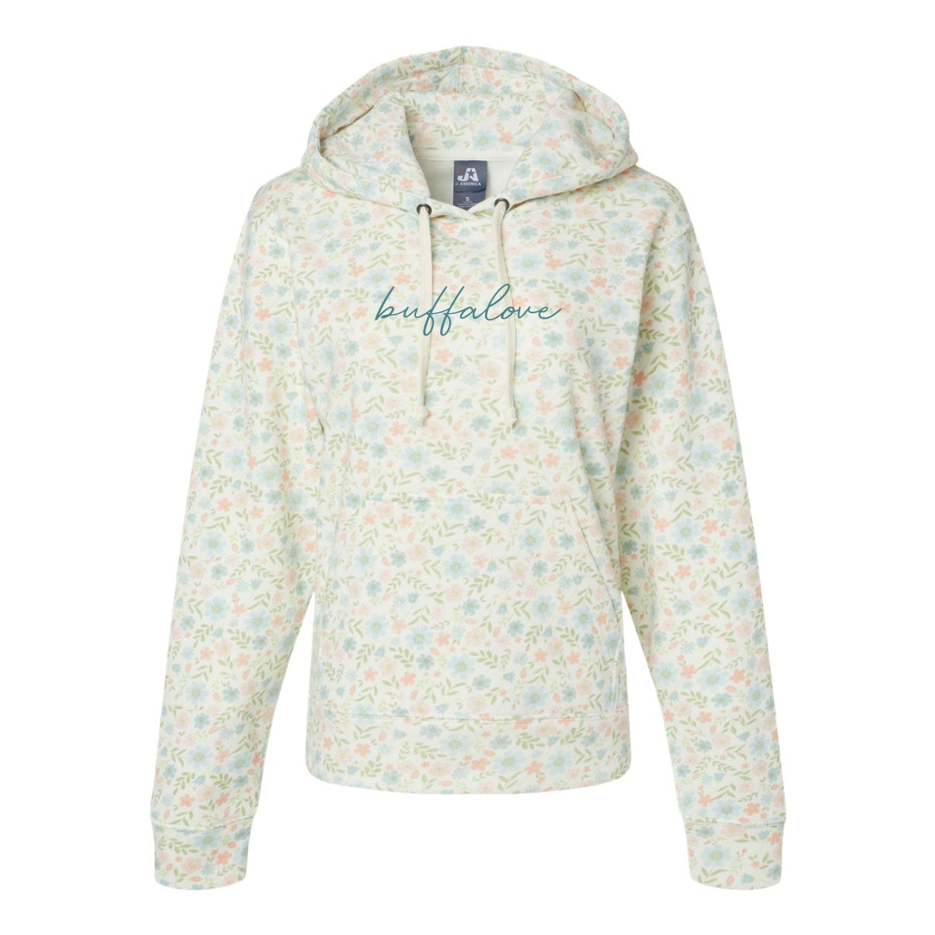 Buffalove Ladies Embroidered Floral Hoodie – Buffalove Apparel